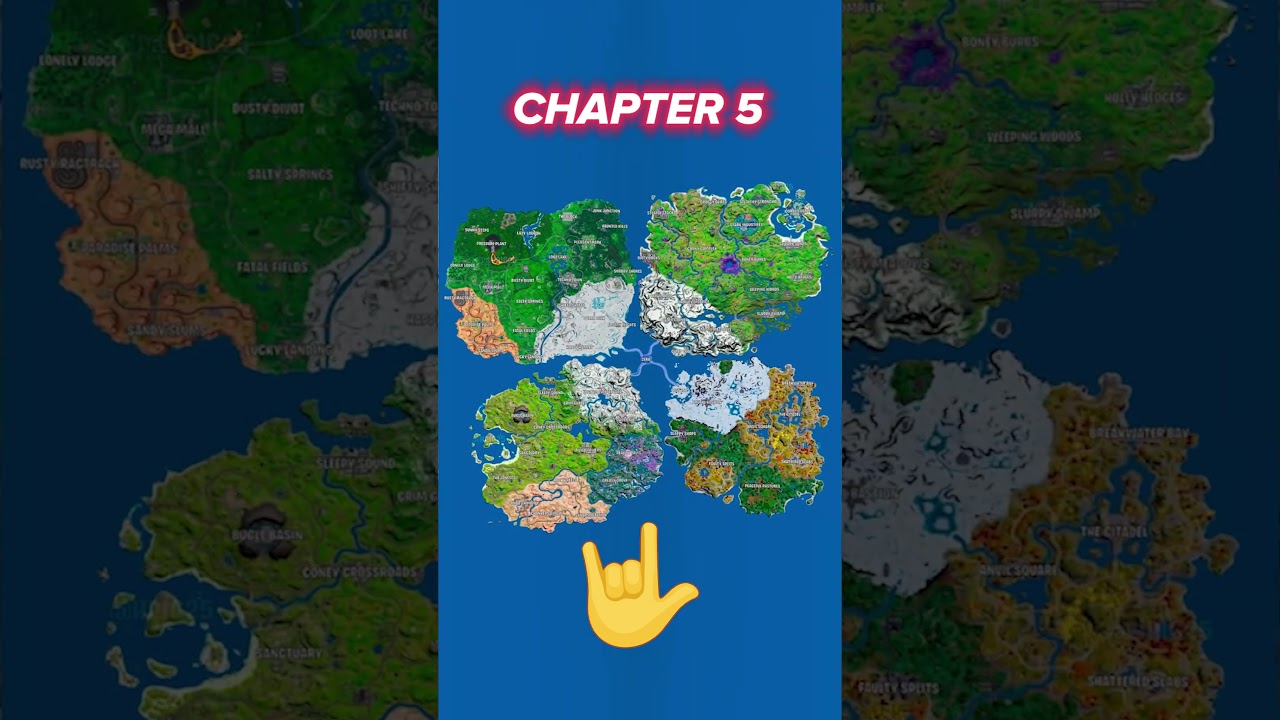 CHAPTER 4 VS CHAPTER 5 MAP! │ フォートナイト動画まとめ