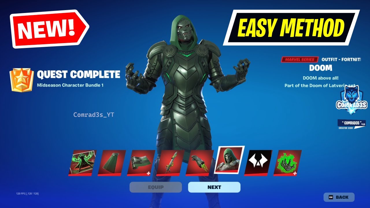 Fortnite Complete Page 1 Doom Quests – How to get Doom Skin, Pickaxe Glider, Wrap and more ...