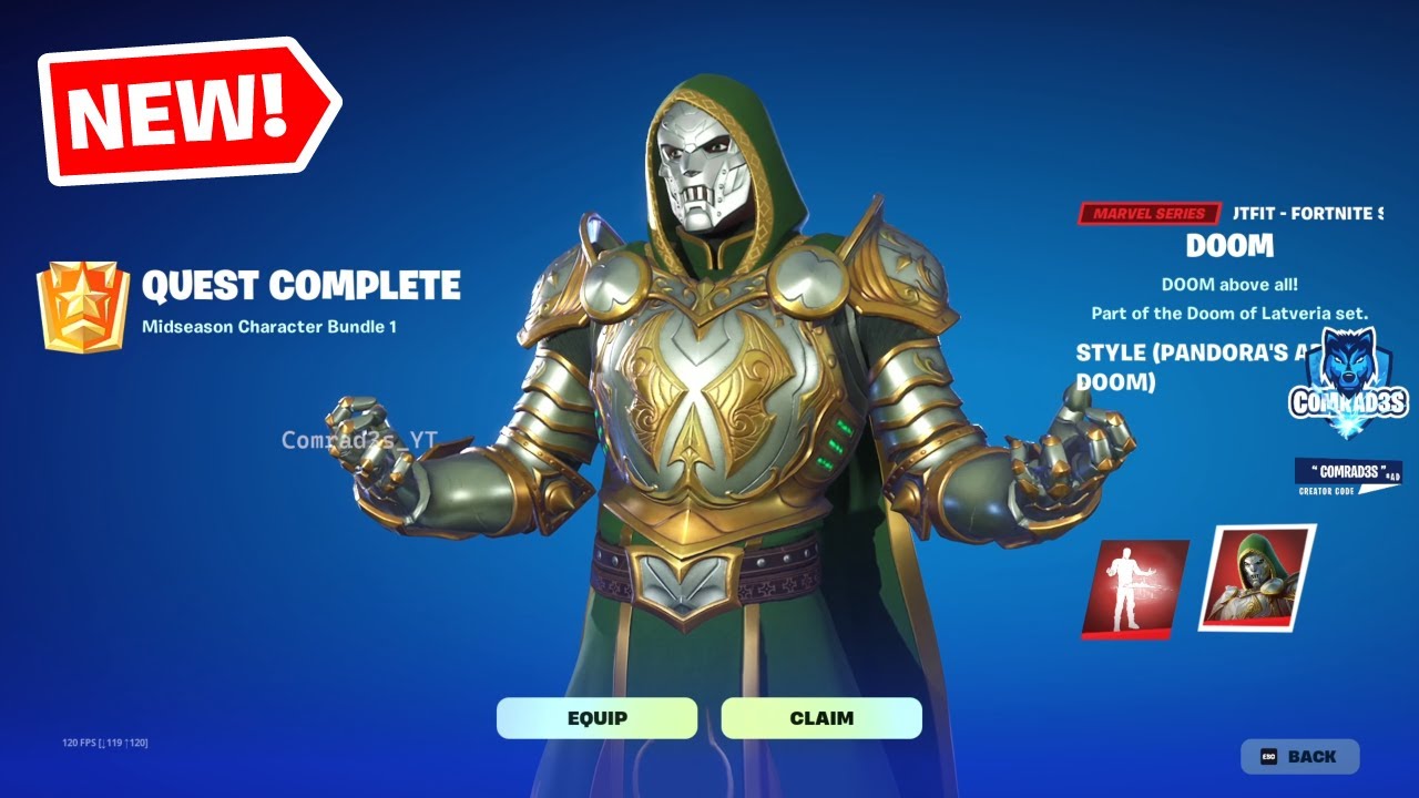 Fortnite Complete Page 2 Doom Quests – How to get Doctor Doom Pandora’s Armour Style in Fortnite ...
