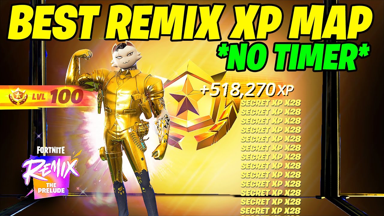 BEST SEASON REMIX Fortnite XP GLITCH Map to LEVEL UP FAST in Chapter 5 ...