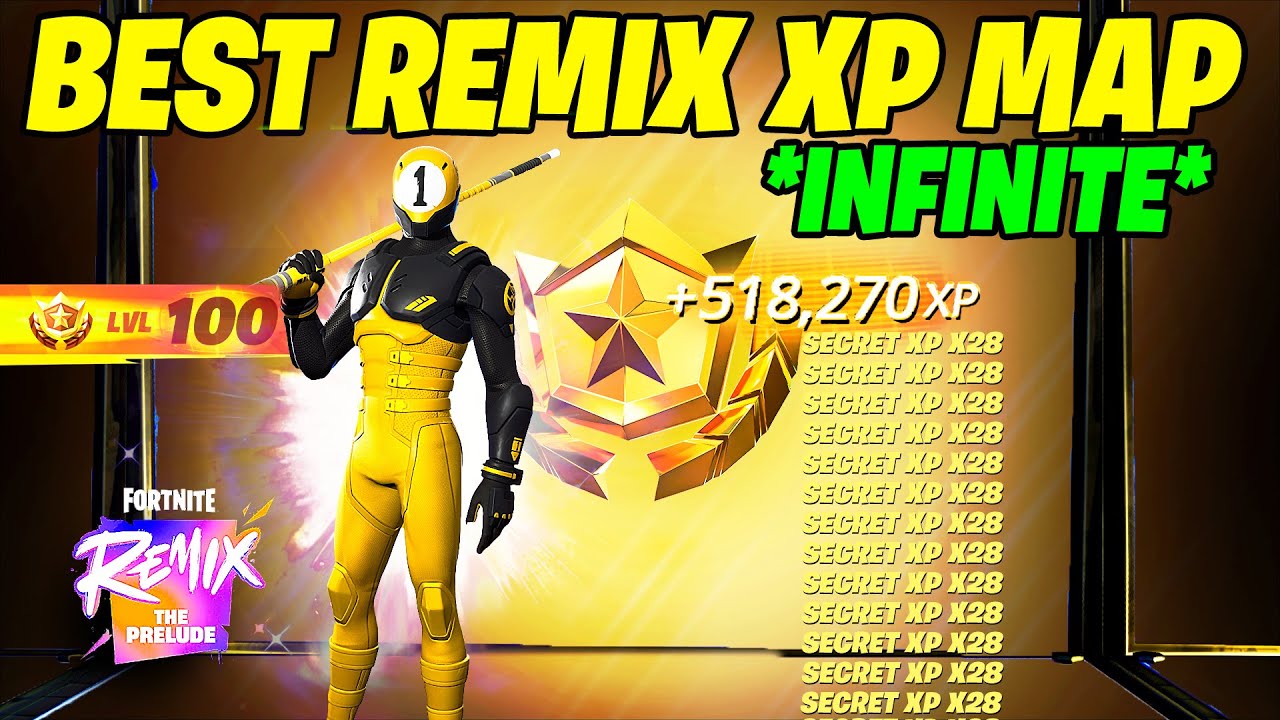 INFINITE REMIX Fortnite XP GLITCH Map to LEVEL UP FAST in Chapter 5 ...