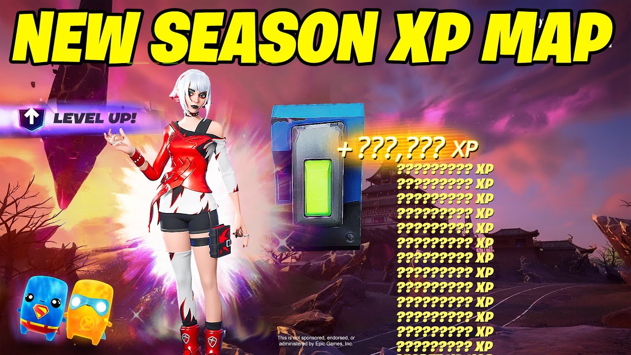 NEW SEASON Fortnite XP Map to LEVEL UP in Chapter 6 Season 3! │ フォートナイト ...