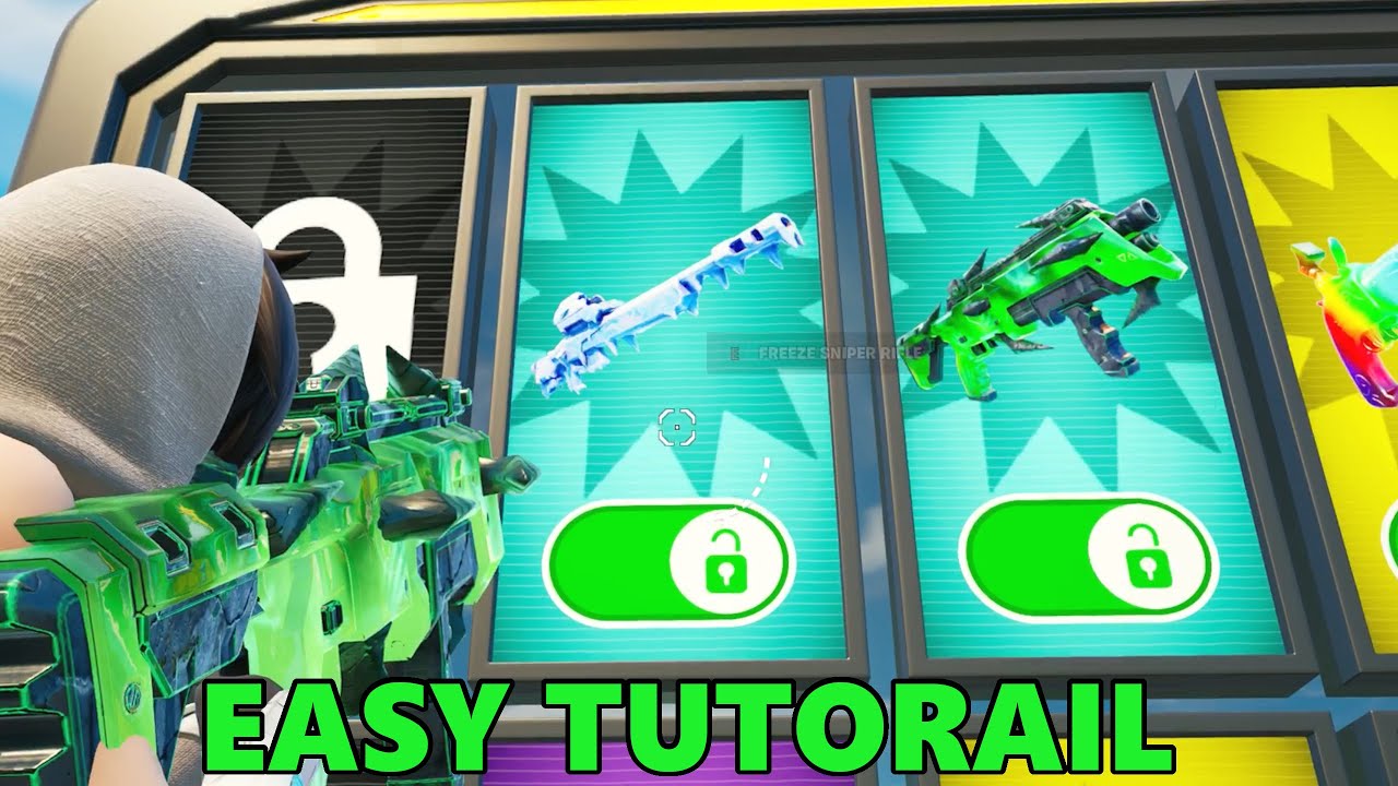 FREEZE SNIPER RIFLE LOCATIONS | 1V1 WITH EVERY GUN FORTNITE 6155-1398 ...