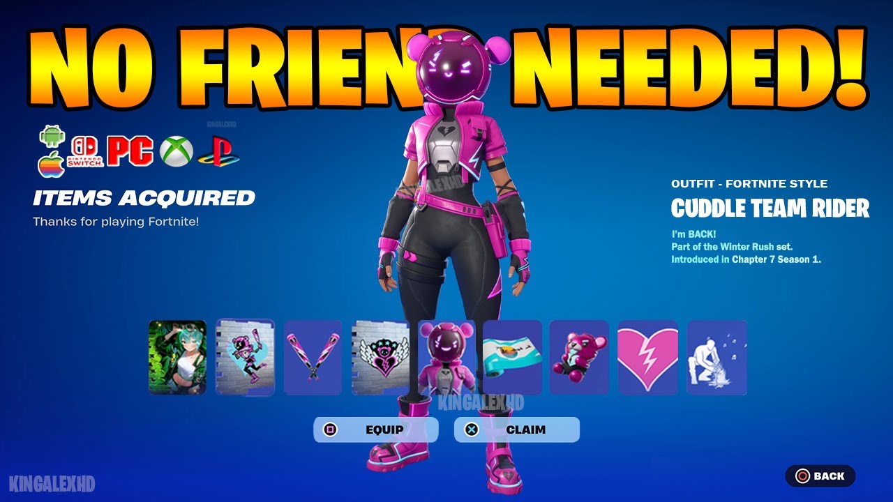 How To COMPLETE ALL WINTER RUSH CHALLENGES in Fortnite! (Free Cuddle ...